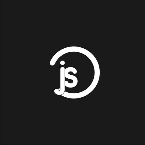 Initials Js Logo Monogram With Simple Circles Lines 28266994 Vector Art