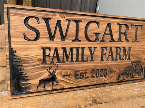 Custom Rustic Farm Sign Samgo Woodworking