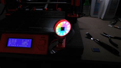 Raspberry Pi Camera Case W Neopixel Ring 12 Led By Nixternal Download Free Stl Model