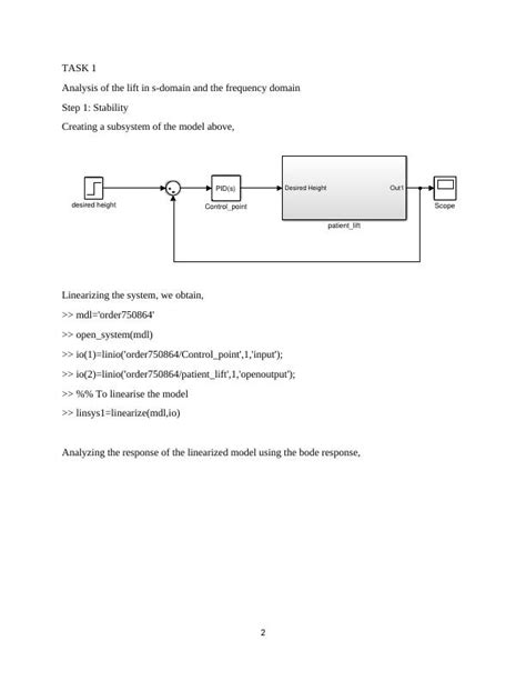 Engineering Lab Automatic Control Systems Matlab And Simulink