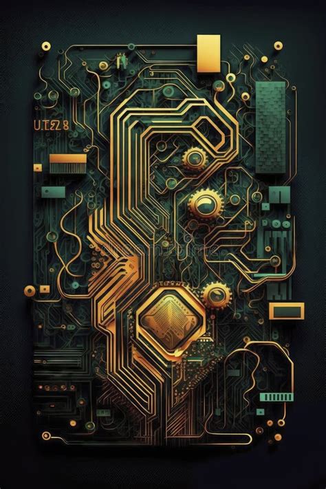 Electronic Circuit Board Stock Illustration Illustration Of Data 271140358