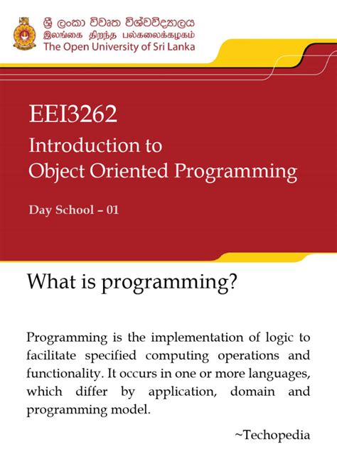 Day School 01 Presentation Pdf Programming Paradigms Java