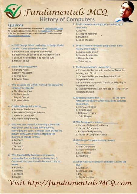 generation of computers mcq pdf