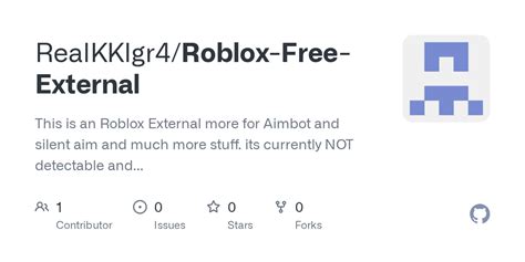 Github Realkklgr4 Roblox Free External This Is An Roblox External More For Aimbot And Silent