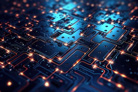 Premium Ai Image Computer Technology Circuit Board Cyber Background
