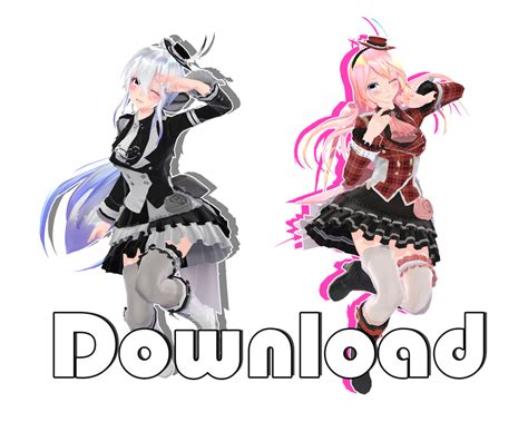 Tda Gsr Haku And Luka Mmd Dl By Meennie On Deviantart