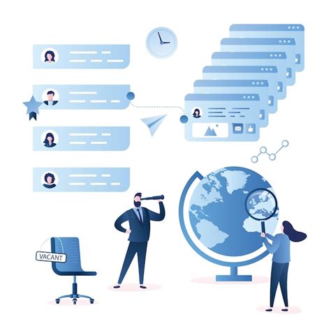 Premium Vector Business People Are Hiring Recruiting Concept Business