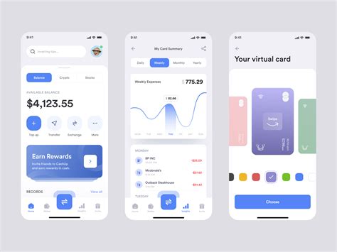 fintech app by stella guzman for itcraft on dribbble
