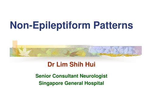 Ppt Non Epileptiform Patterns Powerpoint Presentation Free Download
