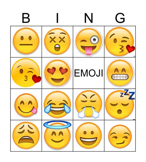 Emoji Bingo Free Printables Free Printable 2024