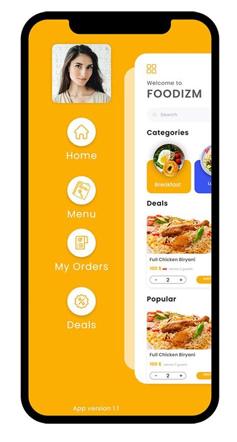 Foodizm - Restaurant Food Ordering App UI Kit in Flutter | Food app, Food ordering app, Food