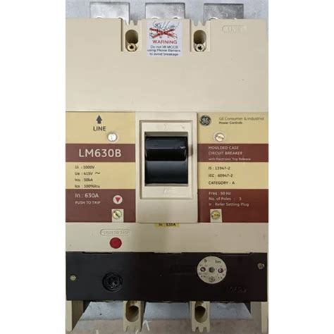 Ge Lm630b Mccb At 12000 00 Inr In Kolkata West Bengal Manish Electric