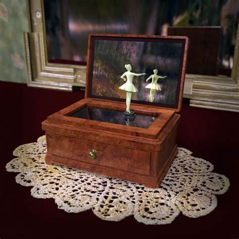 Music Box Vintage Antique Music Box Ballerina Jewelry Box Music