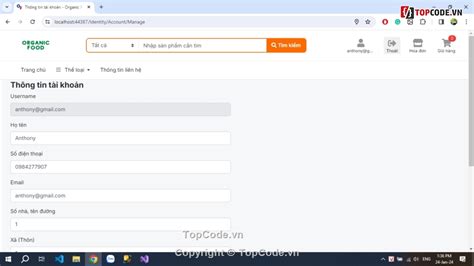 Website Bán Rau Củ Quả Nông Sản đầy đủ Chức Năng Aspnet Core Mvc Full Code Word Báo Cáo Slide