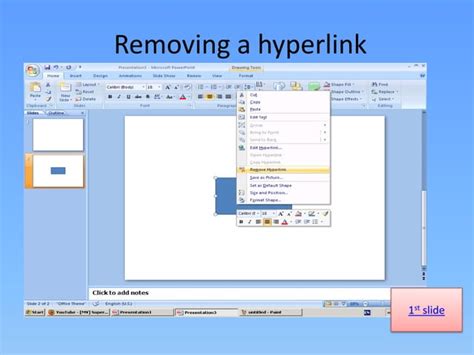 Creating A Hyperlink PPTX