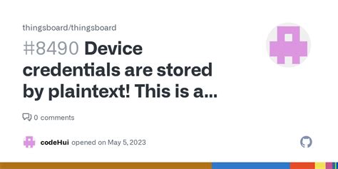 Device Credentials Are Stored By Plaintext This Is A Serious Security