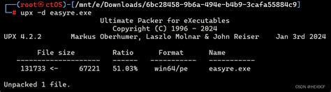 【ctf Reverse】xctf Gfsj1100 Easyre Xctf Writeup（upx壳脱壳反汇编字符串搜索小端存储