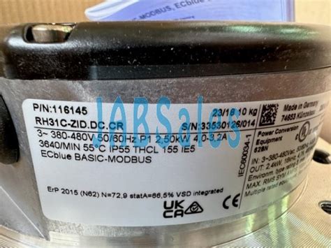 centrifugal fan rh31c zid dc cr ziehl abegg 116145 €1 230 00