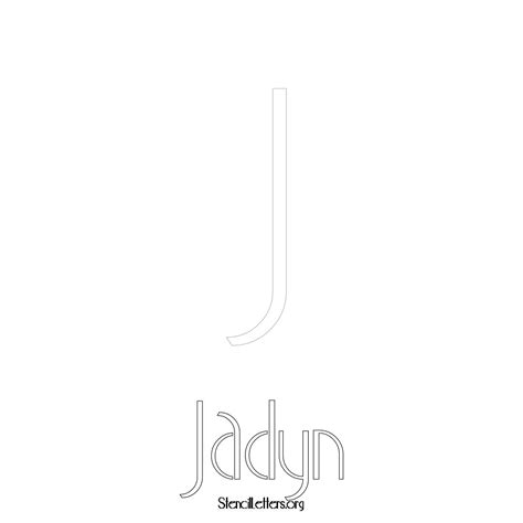 Jadyn Free Printable Name Stencils With 6 Unique Typography Styles And Lettering Bridges