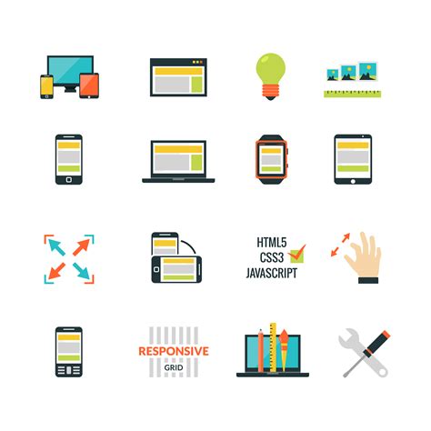 Adaptive Responsive Web Design Vector Art At Vecteezy