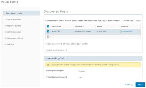 Add A VxRail Node To The Cluster Dell EMC Networking SmartFabric Services Deployment With