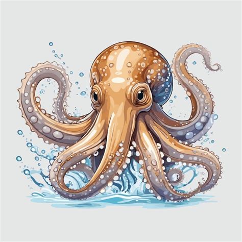 Premium Vector Octopus Drawing Vector