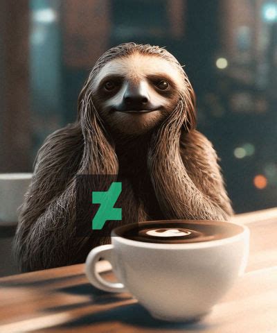 Funny Sloth Drinking Coffee By Creativemodernart On Deviantart
