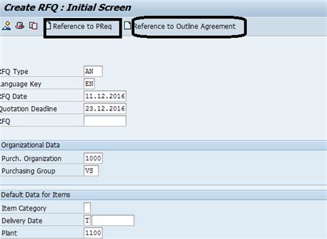 Sap Mm Request For Quotation
