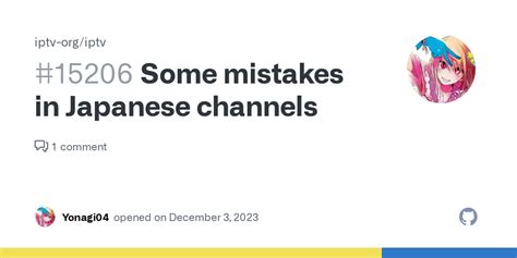 Some Mistakes In Japanese Channels Issue Iptv Org Iptv GitHub