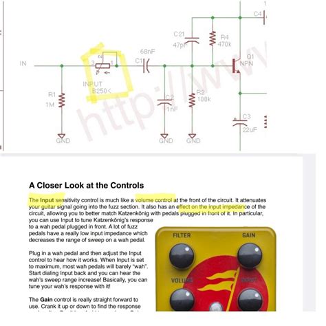 Input Volume Control Attenuator R Diypedals