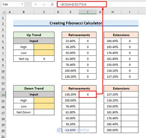 How To Create Fibonacci Calculator In Excel 8 Methods