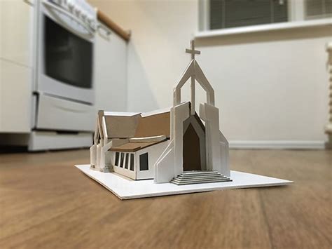 Макет католической церкви | Church architecture modern, Church interior ...