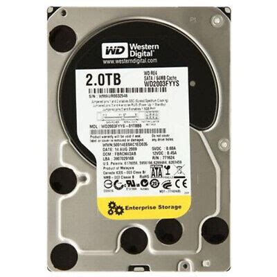 Western Digital RE4 2TB,WD2003FYYS,7200RPM 3.5 inch Internal Hard Disk ...
