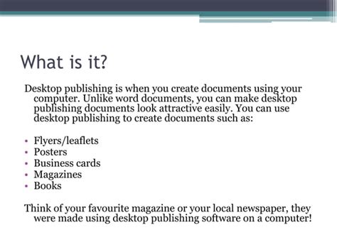 Desktop Publishing Pptx Desktop Publishing Computer Software And