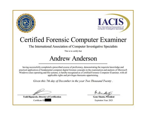 Andrew A On Linkedin Training Digitalforensics Cfce Certification