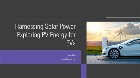 Harnessing Solar Power Exploring Pv Energy For Evs Ppt Mockup Acp