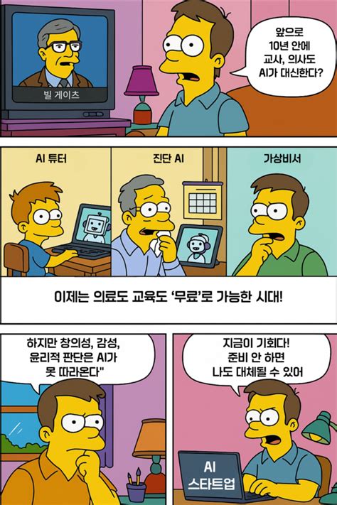 Microsoft 공동창업자 빌게이츠 인간 노동의 역할 축소 전망 Ai 중심 스타트업이 미래다