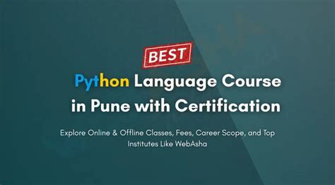 Best Python Language Course In Pune With Certification Online And Offline Classes Fees