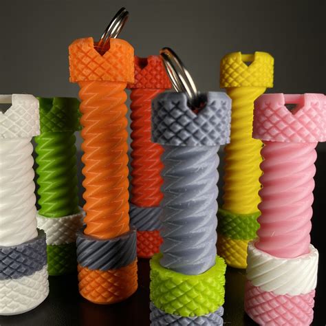 Knurled Fidget Bolt Keychain Por Thinair3d Descargar Modelo Stl