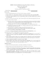 HW7 FINAL Assignment Pdf EEE598 Statistical Machine Learning From Theory To Practice