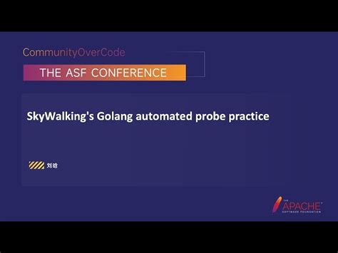 Free Video Skywalkings Golang Automated Probe Practice From The Asf Class Central
