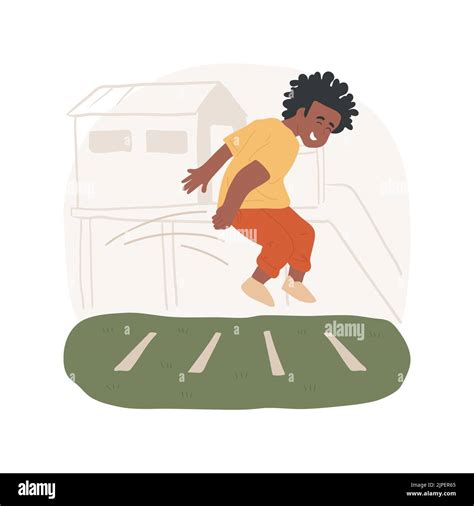 Jumping Forward Isolated Cartoon Vector Illustration Jumping Forward Exercise Physical