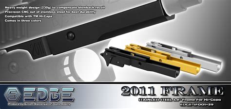 “2011” Stainless Steel Frame For Hi Capa Edge