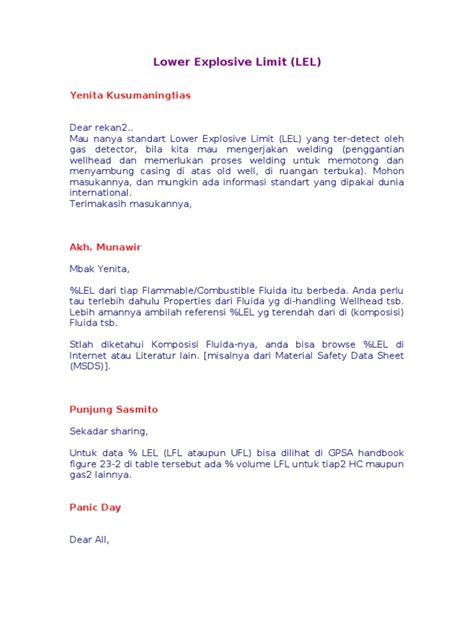 Lower Explosive Limit Pdf