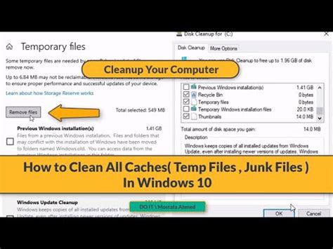 How To Clear All Caches Temp Files On Windows 10 YouTube