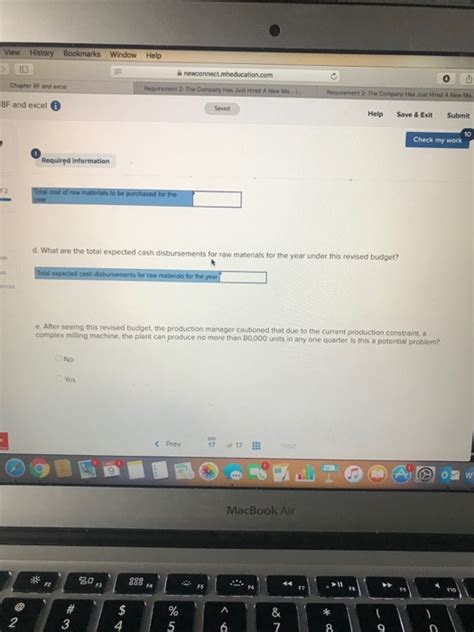 Solved Excel Help Saveand Exit Submit Check My Work Chapter 8