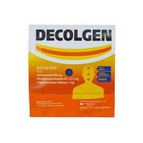 Jual Decolgen Flu 1 Strip 4 Tablet Shopee Indonesia