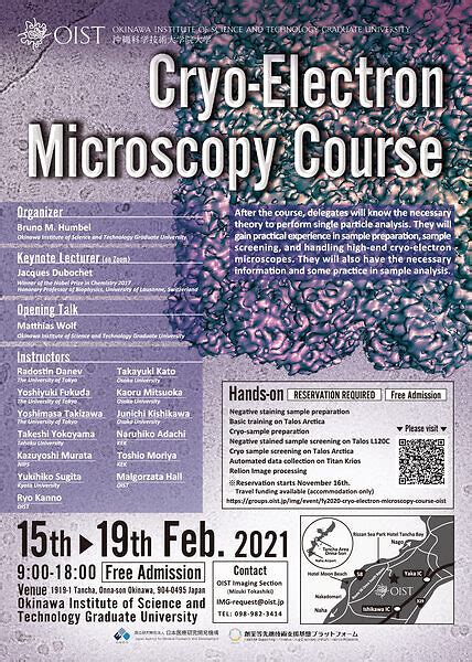 Fy2020 Cryo Electron Microscopy Course At Oist Oist Groups