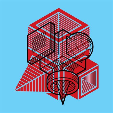 premium vector vector abstract 3d geometric shape polygonal figure