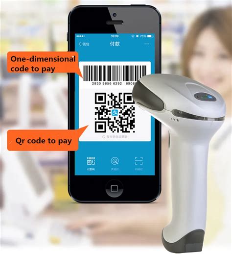 NEW USB Laser Barcode Scanner Reader Support Mobile Payment Computer Screen Scanner One